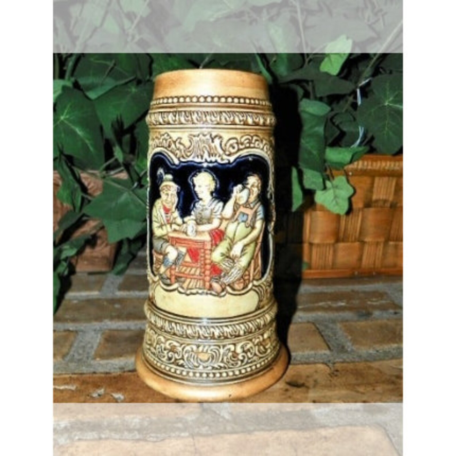Ceramarte German Beer Stein Tavern Pub Scene Made in Brazil | Etsy