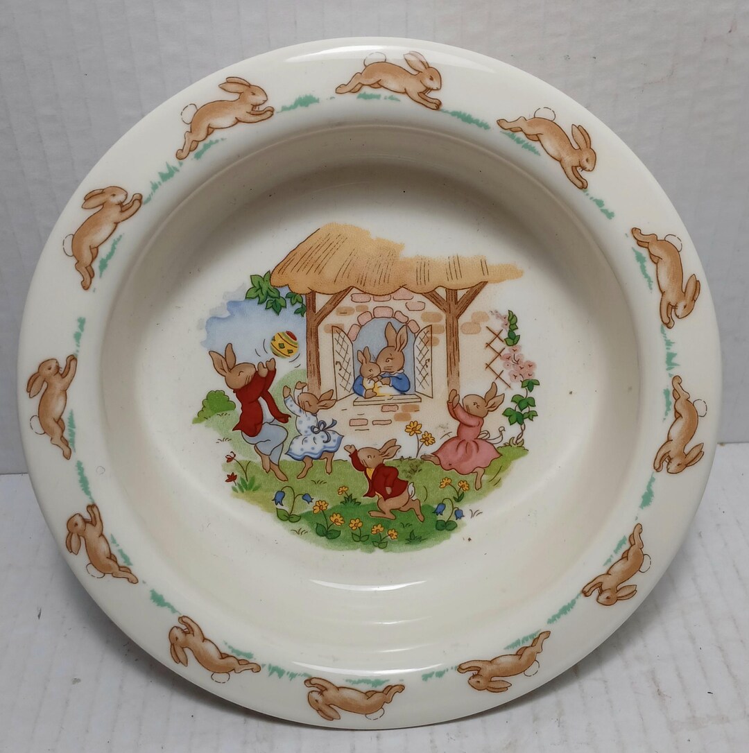 Royal Doulton Bunnykins "showing Baby" Coupe Cereal Bowl Albion Shape ...