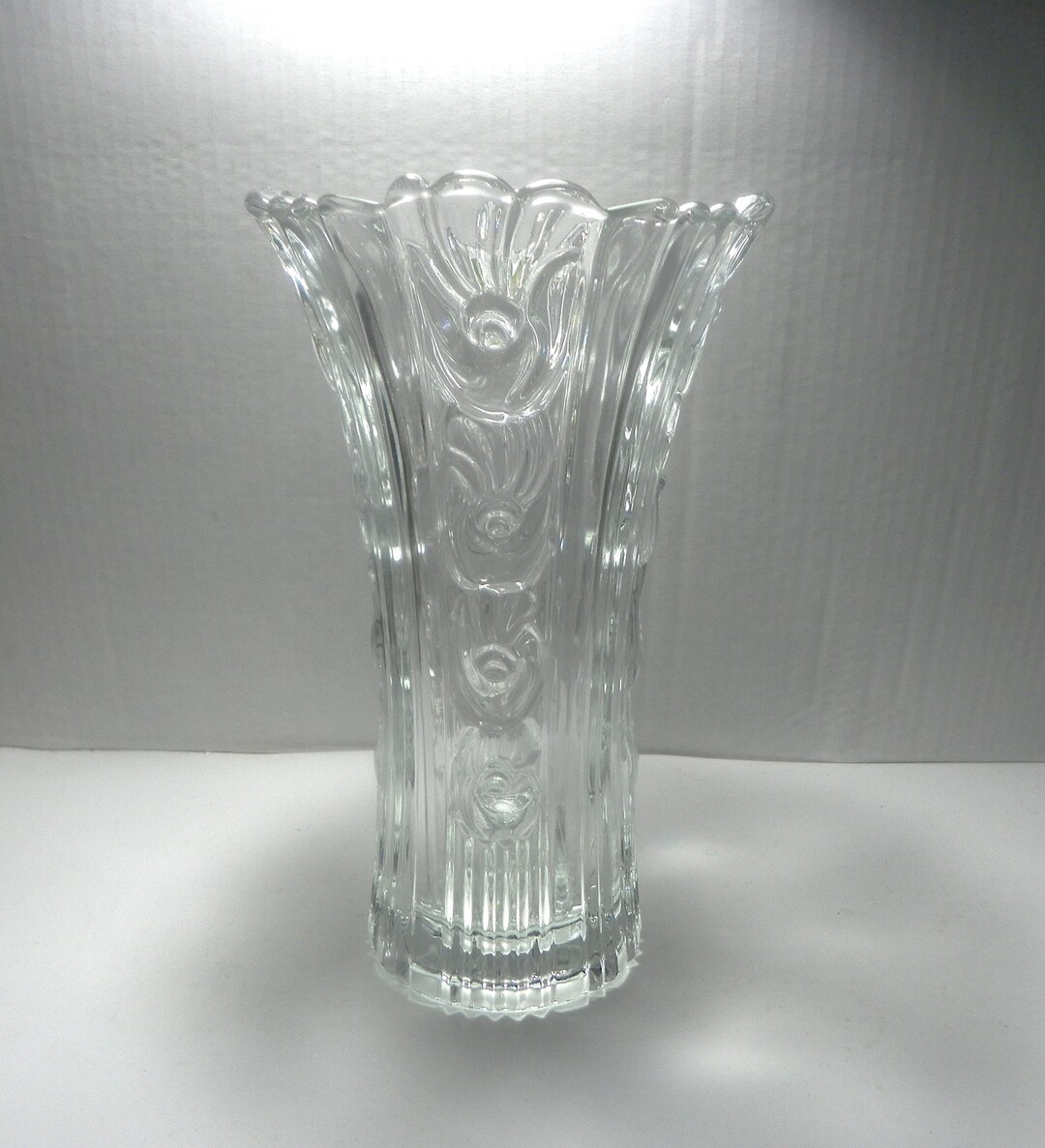 Shannon Crystal Flower Vase Made in Italy With Original Sticker - Etsy