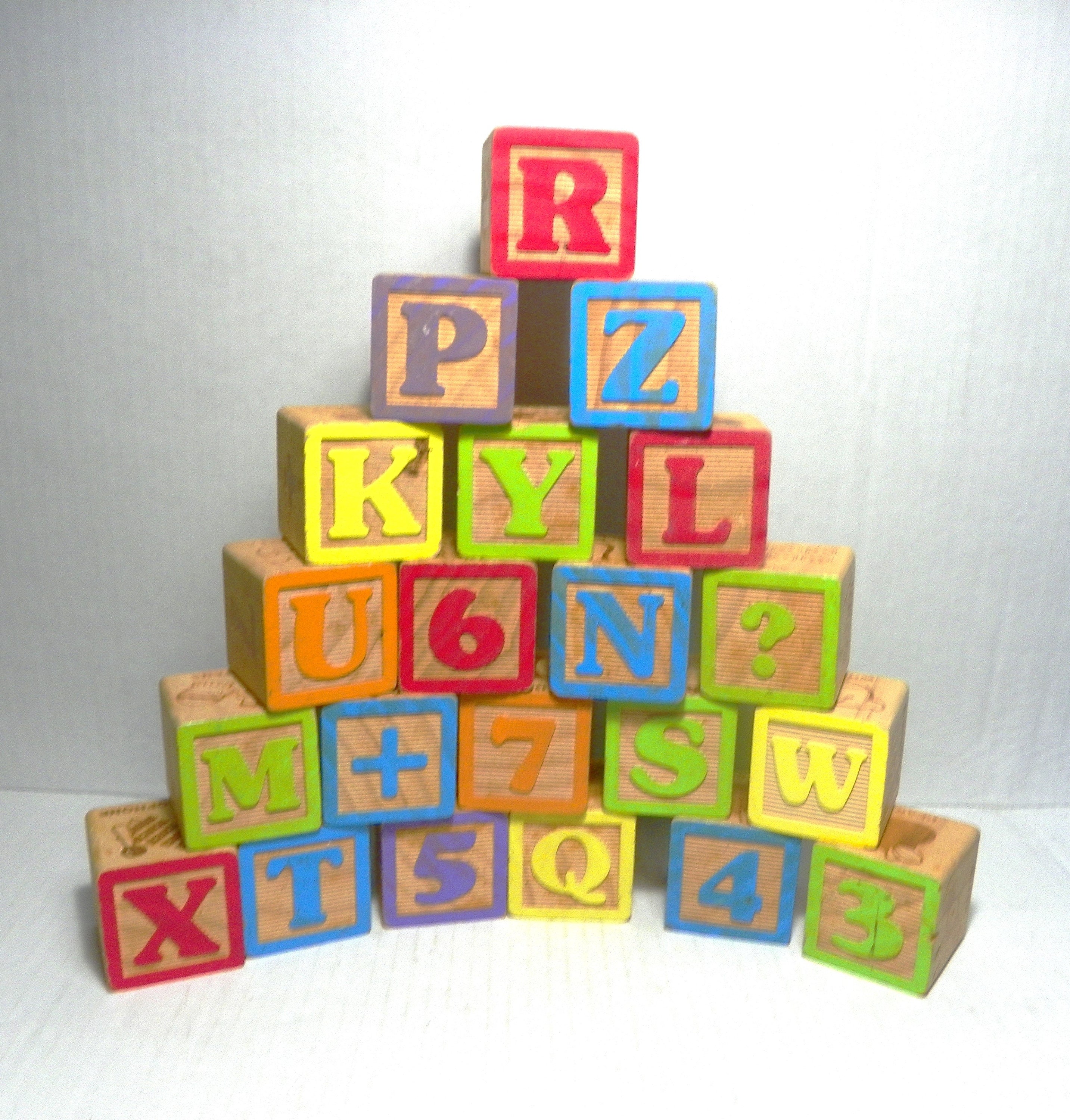 Classic Wooden Alphabet Blocks