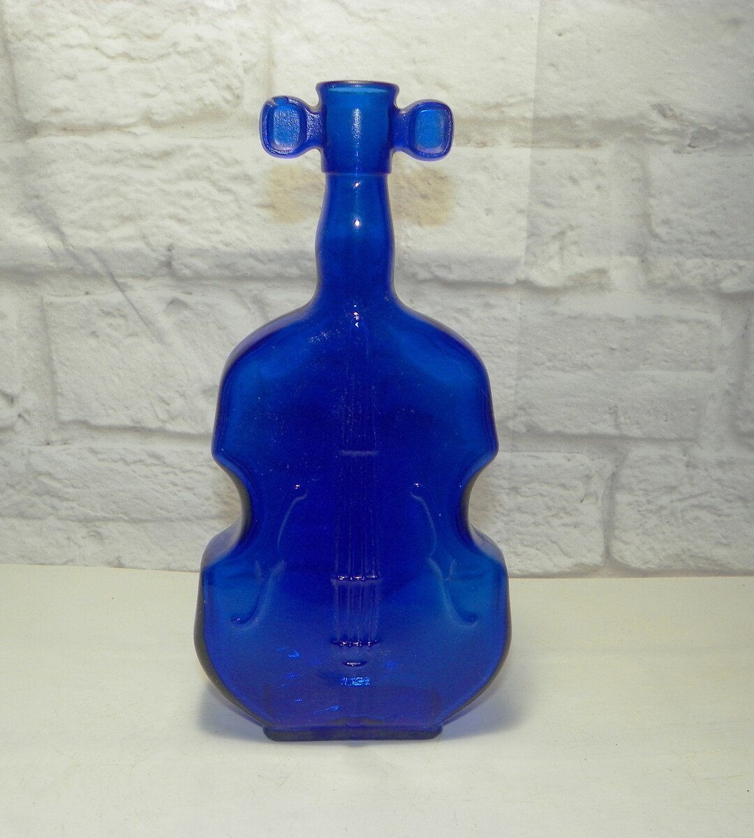 Vintage Cobalt Blue Violin or Cello Bottle - Etsy