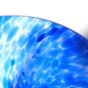 Cobalt Blue Art Glass Splatterware Vase 7 5/8" Tall - Etsy