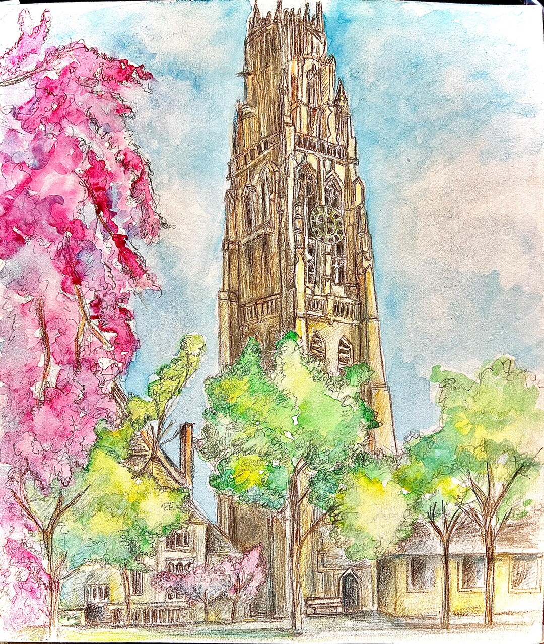 Harkness Tower Yale University - Etsy