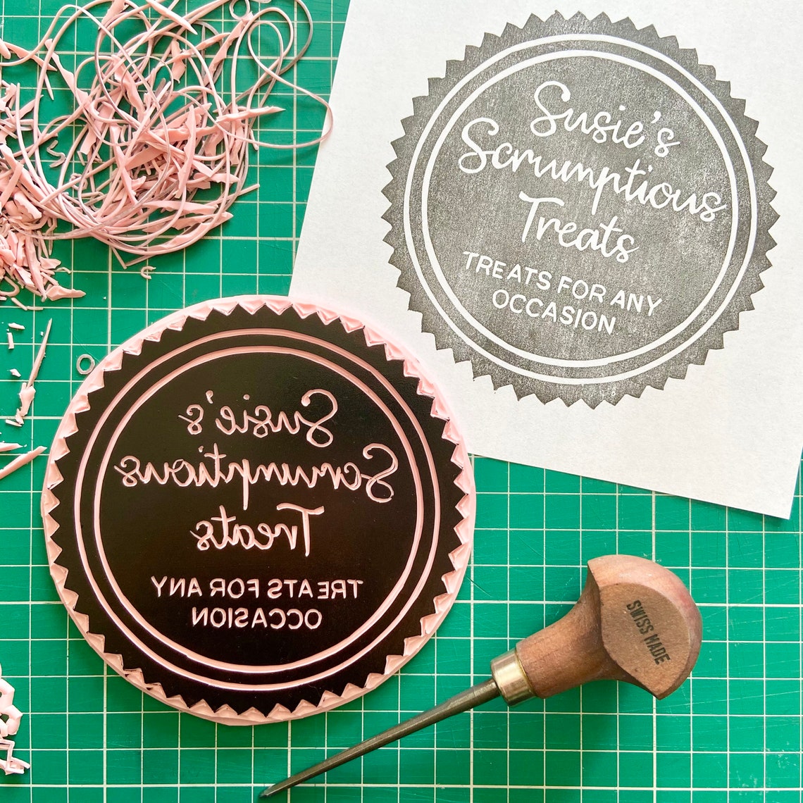 Sello personalizado / Sello de logotipo / Sello personalizado | Etsy