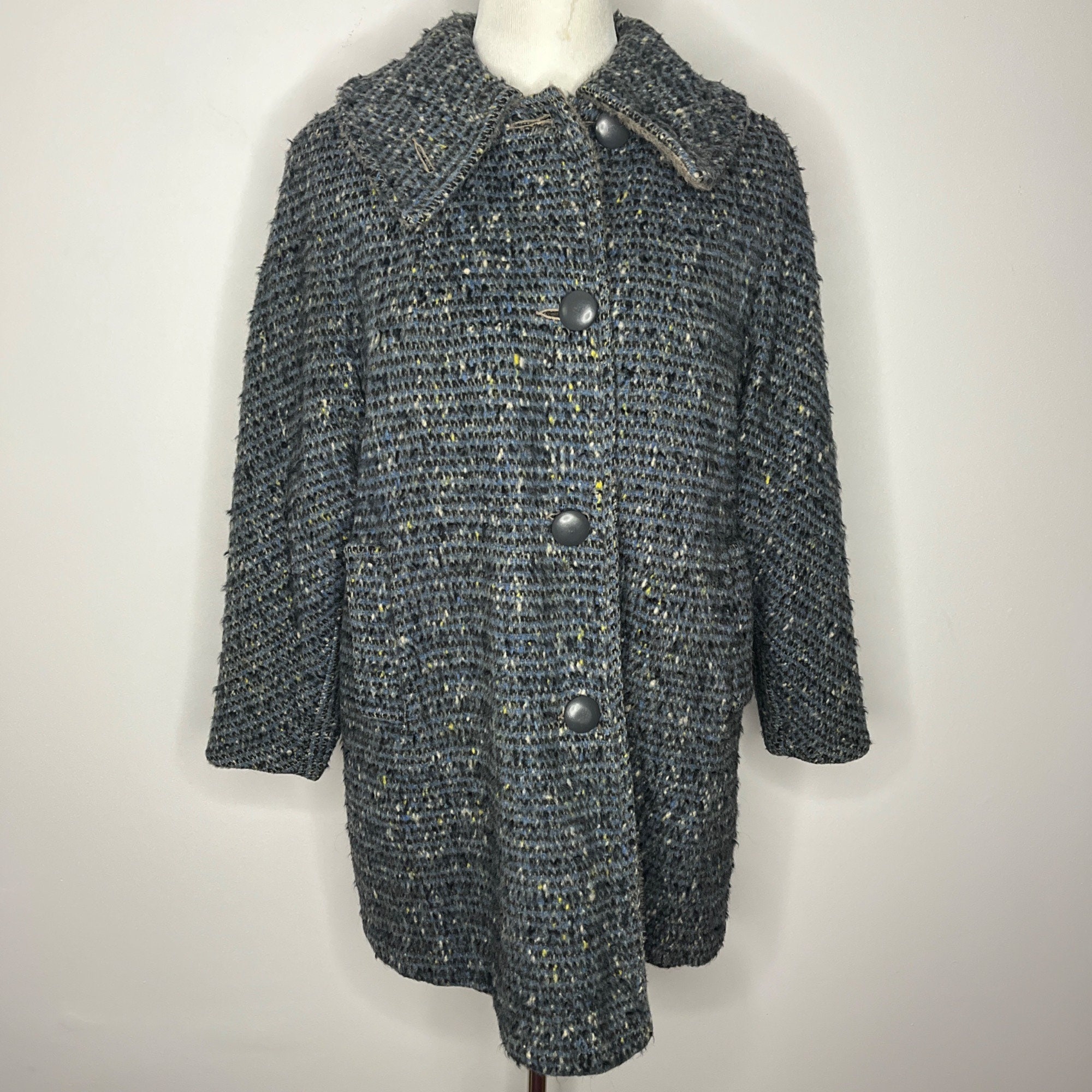 VTG Reversible Women’s Jacket Teddy Bear and Tweed - Etsy
