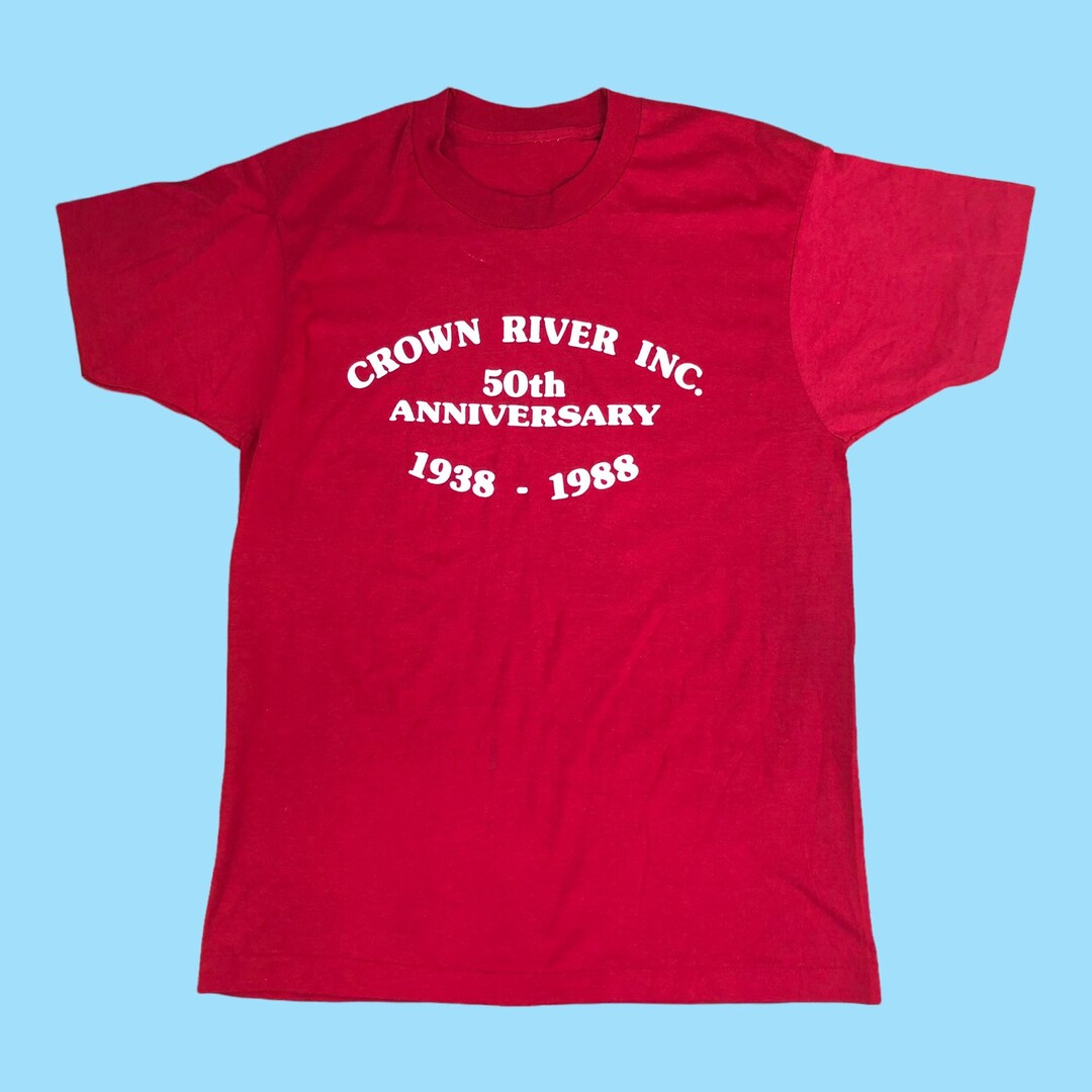 Vintage Red Single Stitch 1988 T-shirt 50/50 Med - Etsy