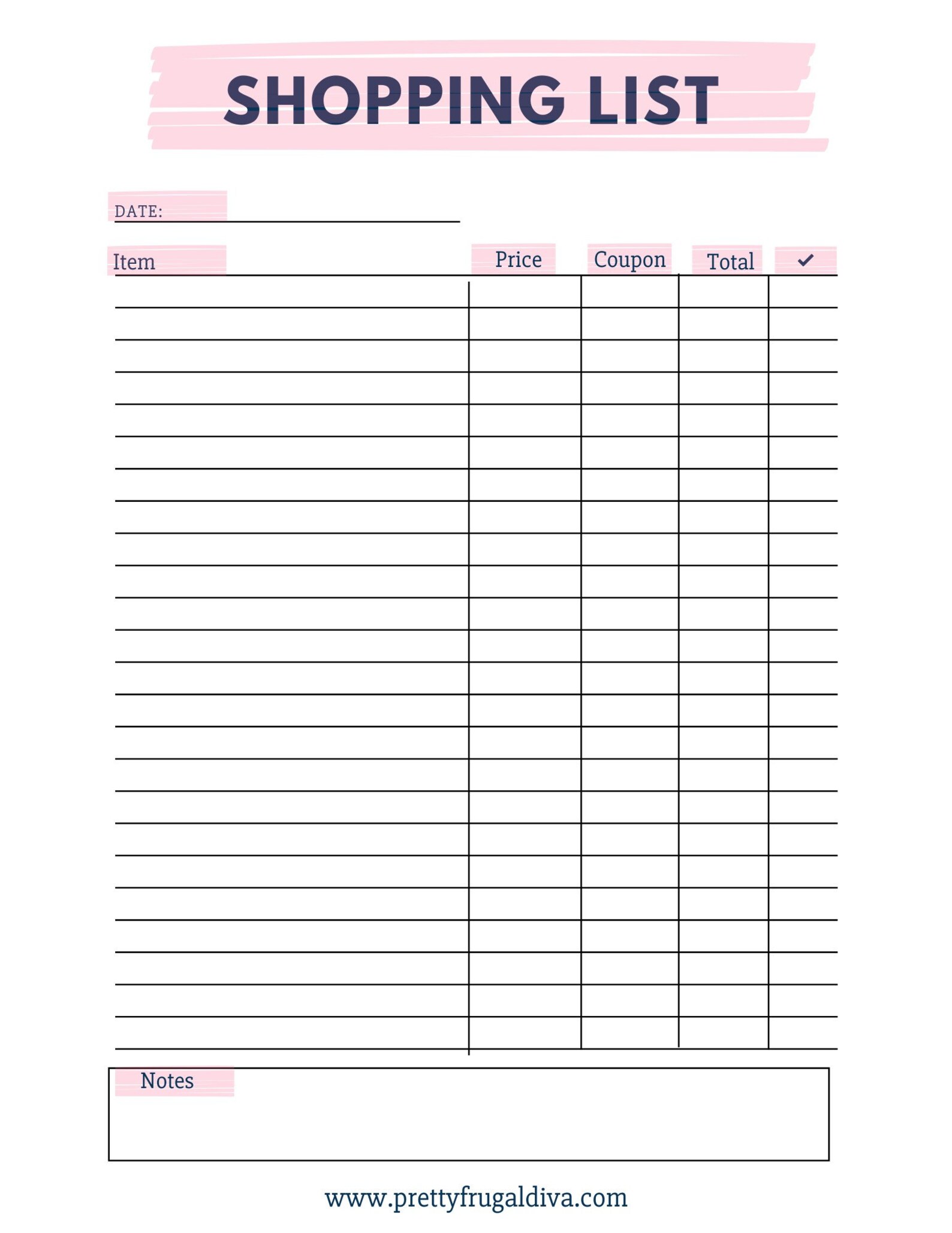 Shopping List Shopping Lists Shopping List Printable Etsy