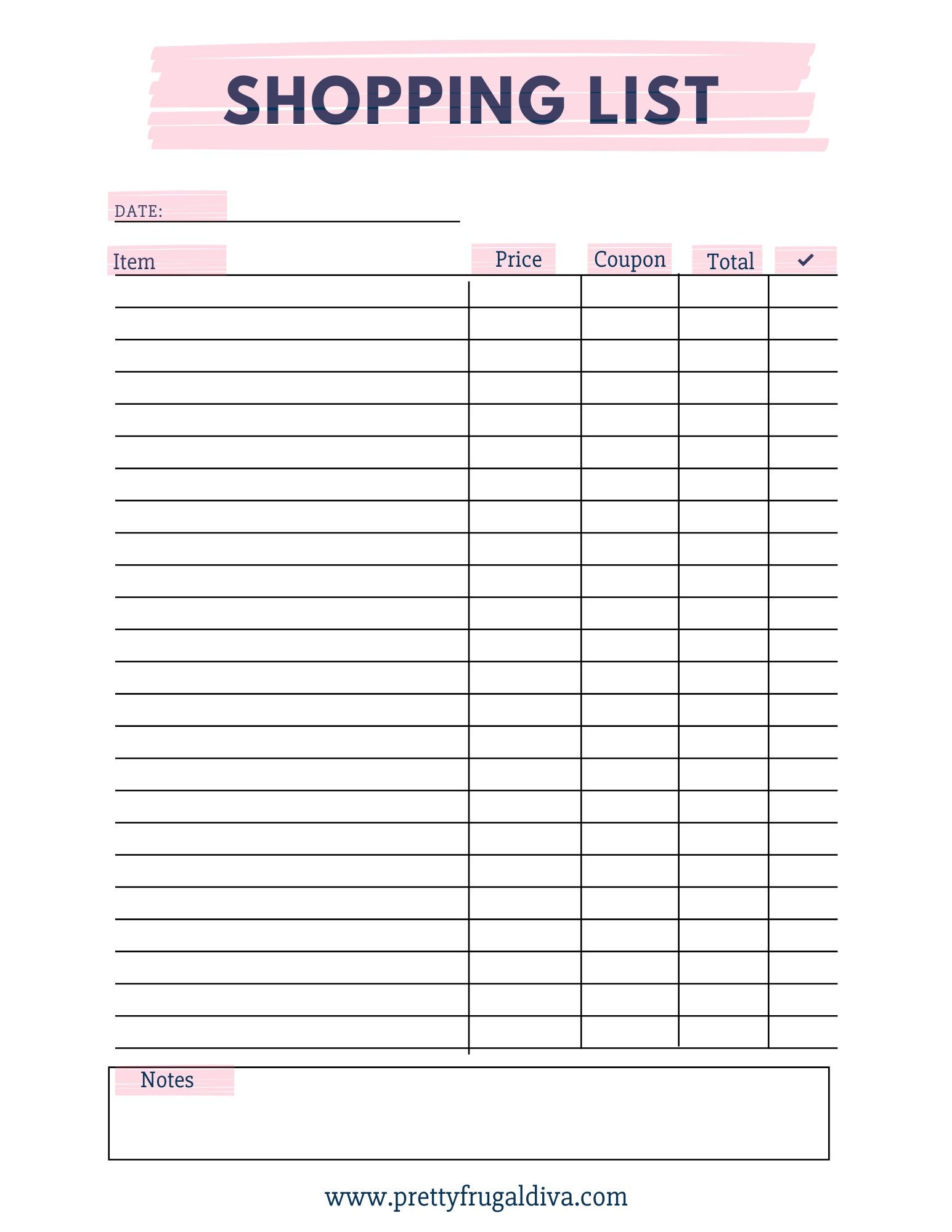 Shopping List Shopping Lists Shopping List Printable Etsy