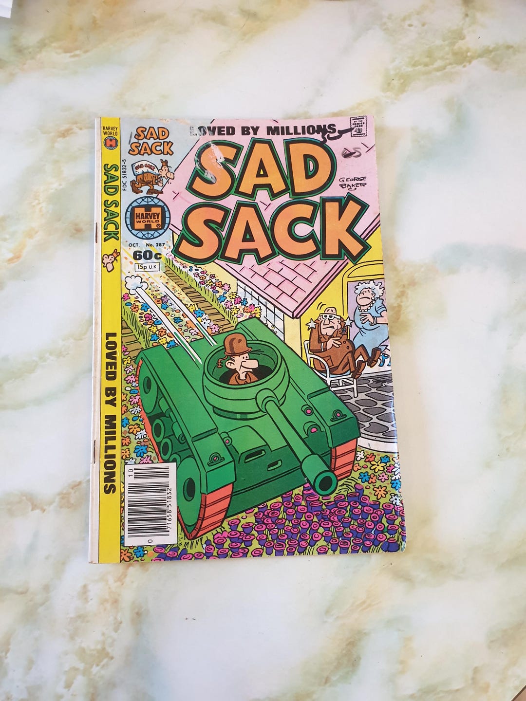 Comic Book 1982. Sad Sack Comic, Loved by Mlions Oct 1982 No. 287 ...