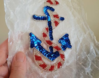 Red Anchor Patch - Etsy