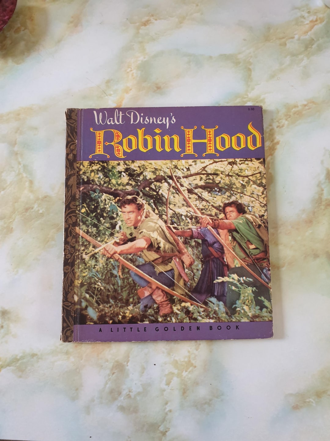 Children's Book 1956. Little Golden Book. Walt Disneys Robin Hood. Hard ...