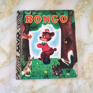 Little Golden Book, Walt Disney's Bongo 1974. Hard Cover. - Etsy