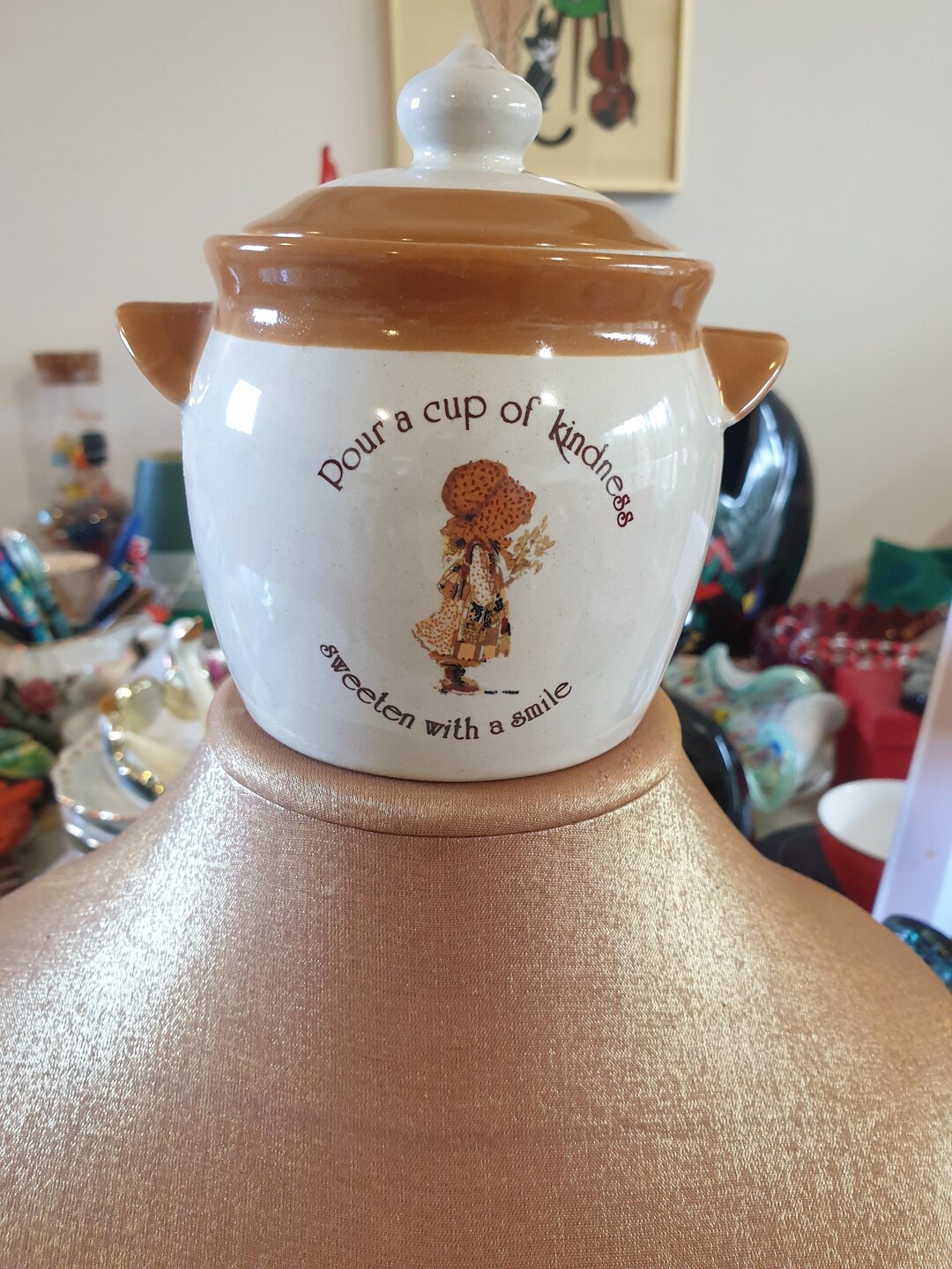 Holly Hobbie Dripping Pot 1981. Country Living, Stoneware and Oven ...