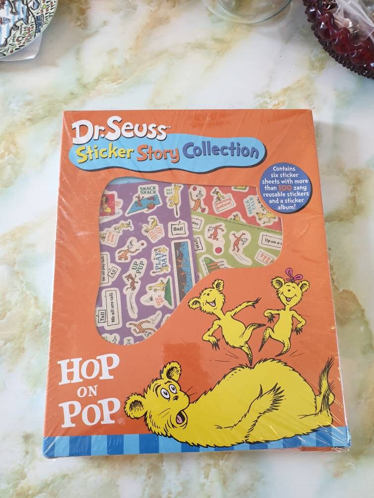 Dr Seuss Sticker Story Collection. Hop on Pop. Printed 2009. - Etsy