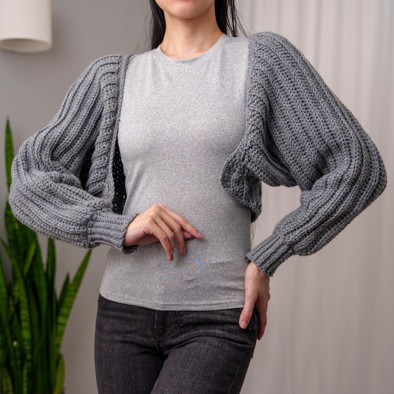 Crochet Pattern | Batwing Shrug | Bolero | Arm Warmers | Cardigan ...