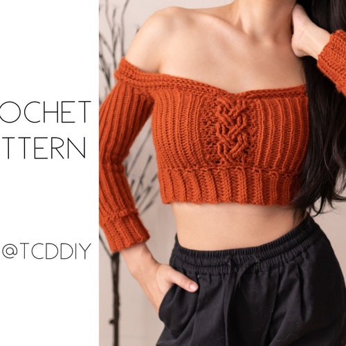 Crochet Pattern Cable Stitch Single Strap Top PDF Download - Etsy