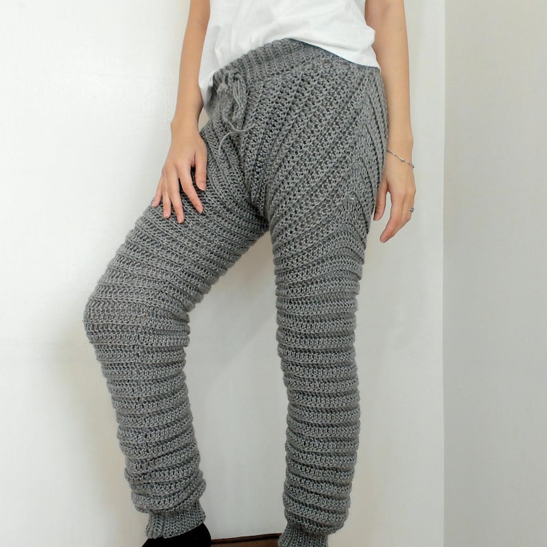 Crochet Pattern | Joggers W. Drawstring | Sweatpants | Pants | Bottoms ...