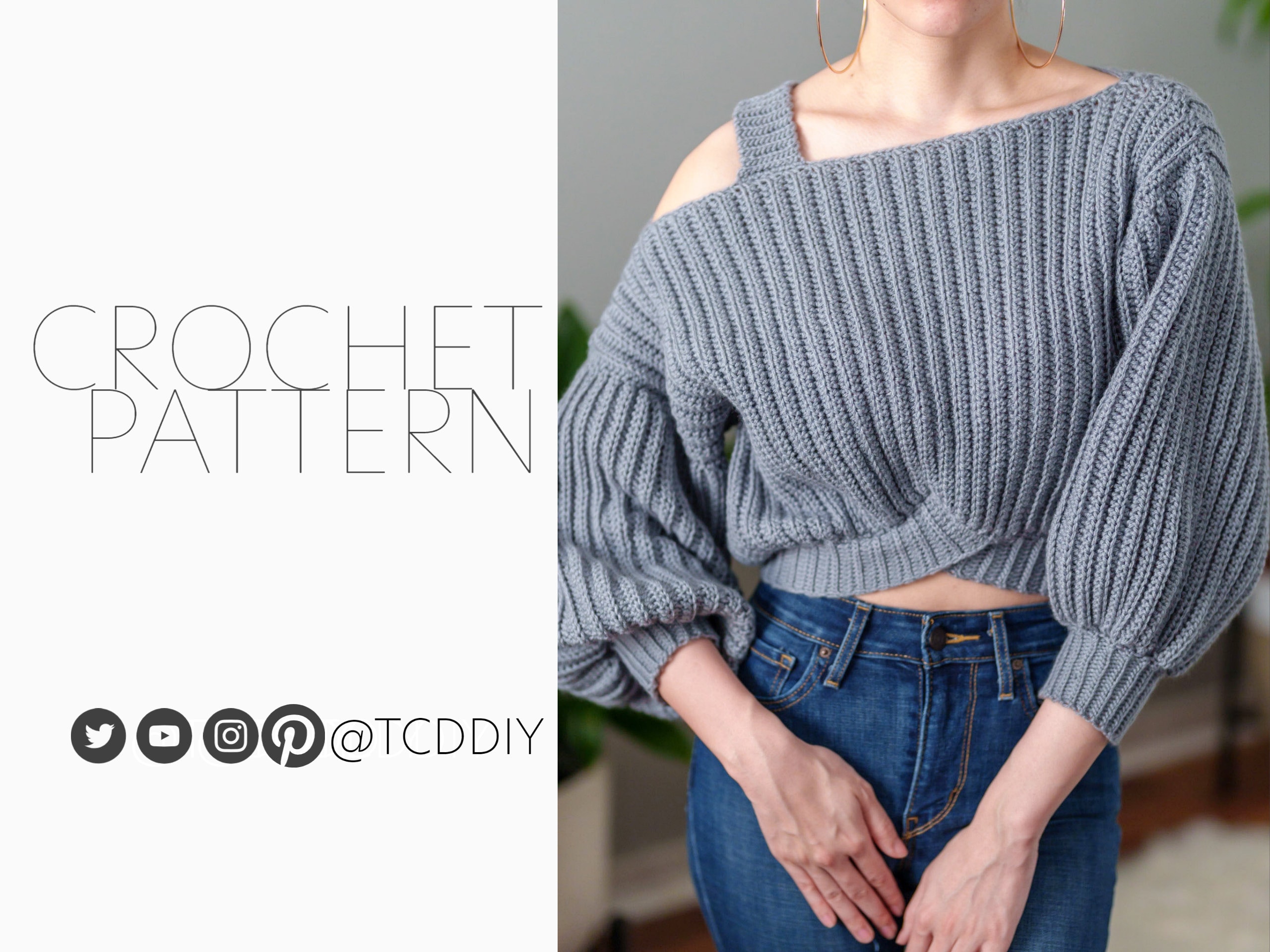 Crochet Pattern Single Strap Sweater Pattern PDF Download - Etsy