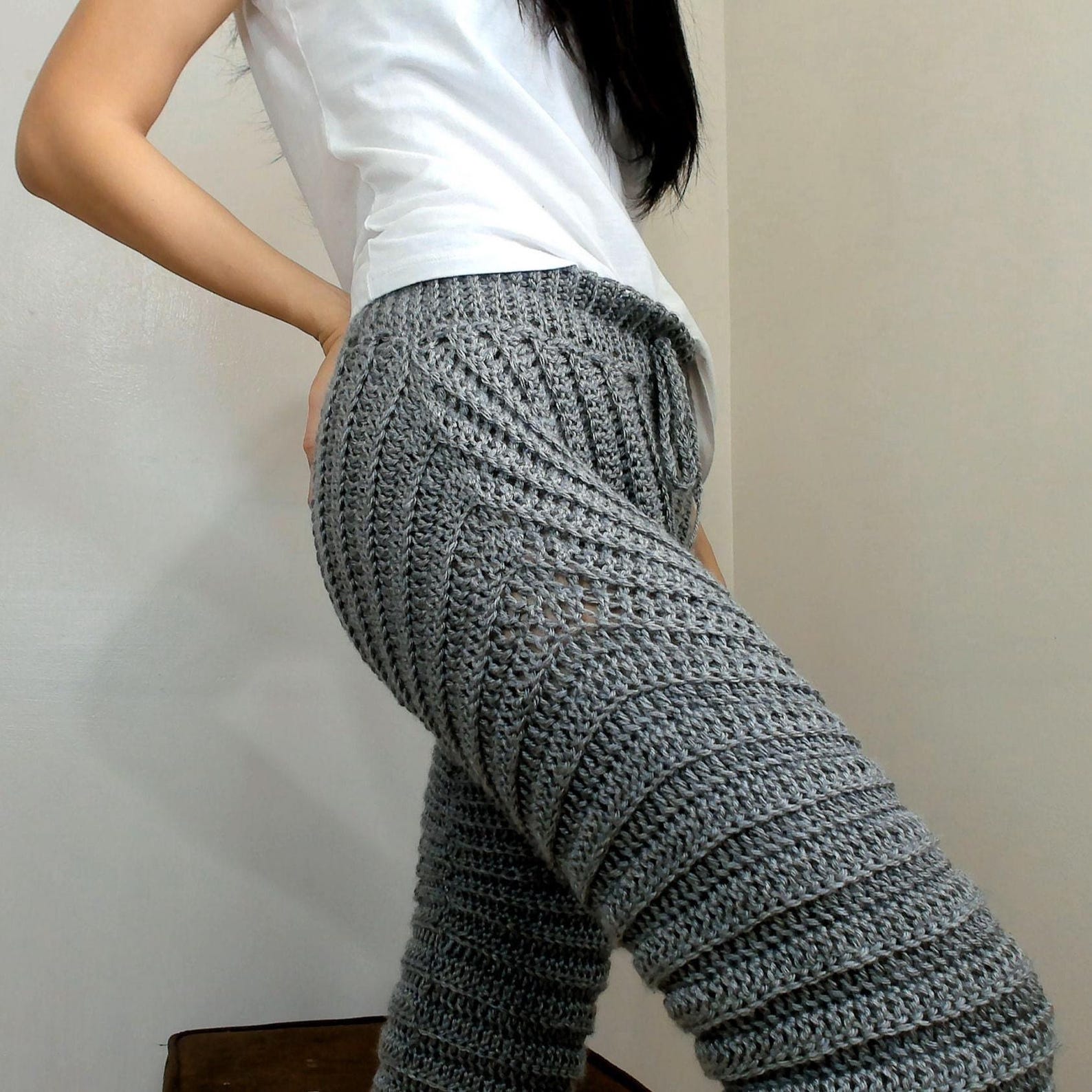 Crochet Pattern | Joggers W. Drawstring | Sweatpants | Pants | Bottoms ...