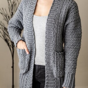 Crochet Pattern | Batwing Cardigan With Pockets | PDF Download - Etsy