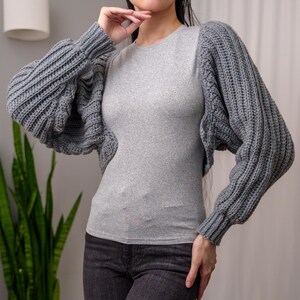 Crochet Pattern | Batwing Shrug | Bolero | Arm Warmers | Cardigan ...