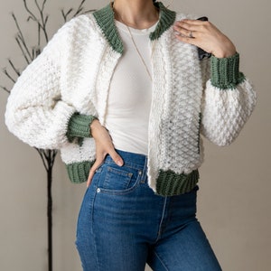 Crochet Pattern Bomber Jacket Pattern PDF Download - Etsy