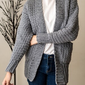 Crochet Pattern | Batwing Cardigan With Pockets | PDF Download - Etsy