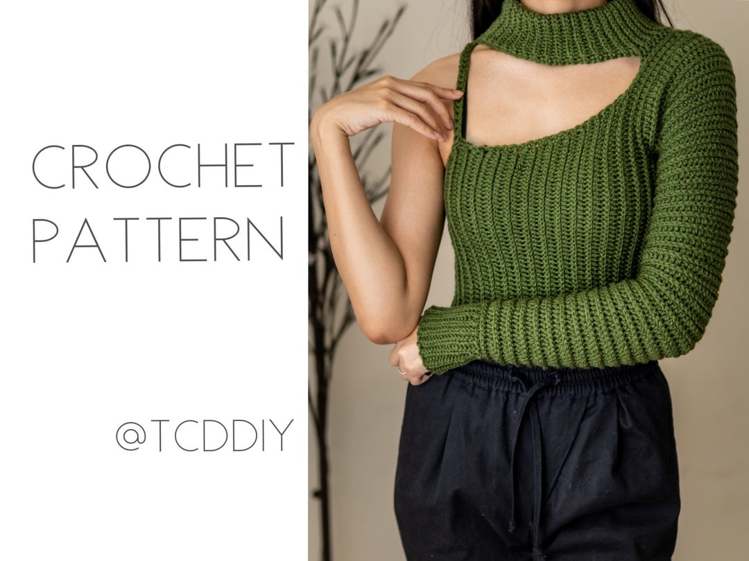 Crochet Pattern Single Sleeve Turtleneck Pattern PDF - Etsy