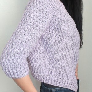 Crochet Pattern | Alpine Stitch Cardigan Sweater | 3/4 Sleeve Jacket ...