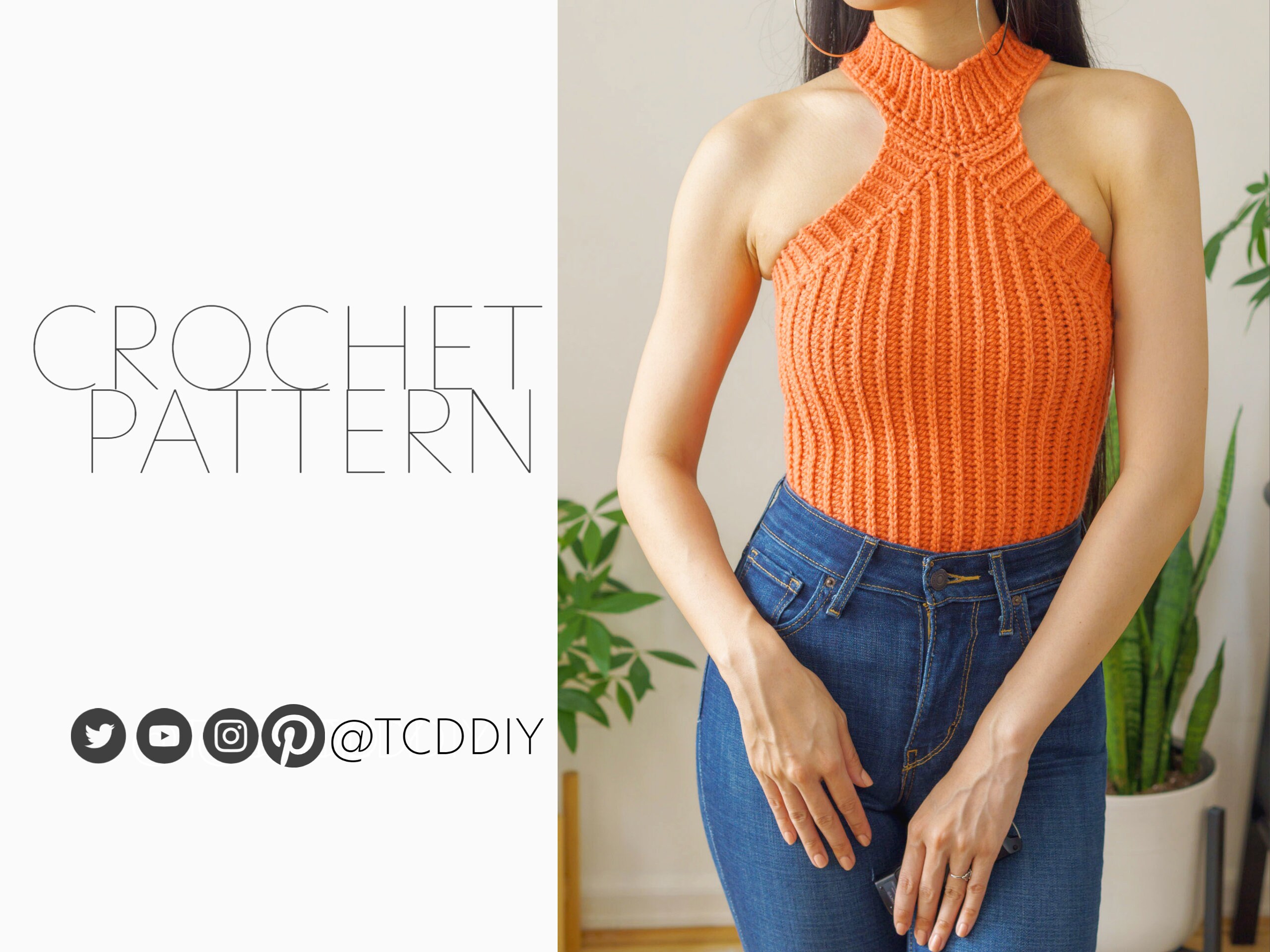 Crochet Pattern Classic Turtleneck Pattern PDF Download - Etsy