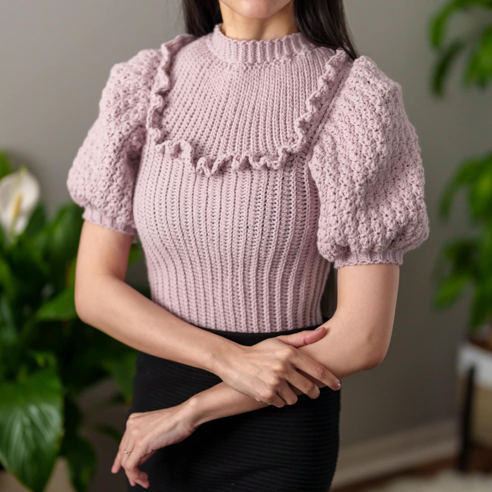 Crochet Pattern Puff Sleeve Top Pattern PDF Download - Etsy