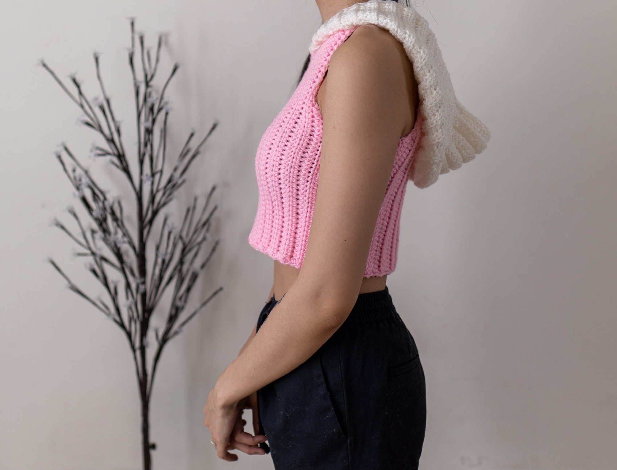 Crochet Pattern Crop Top Hoodie Pattern Cropped Hoodie - Etsy
