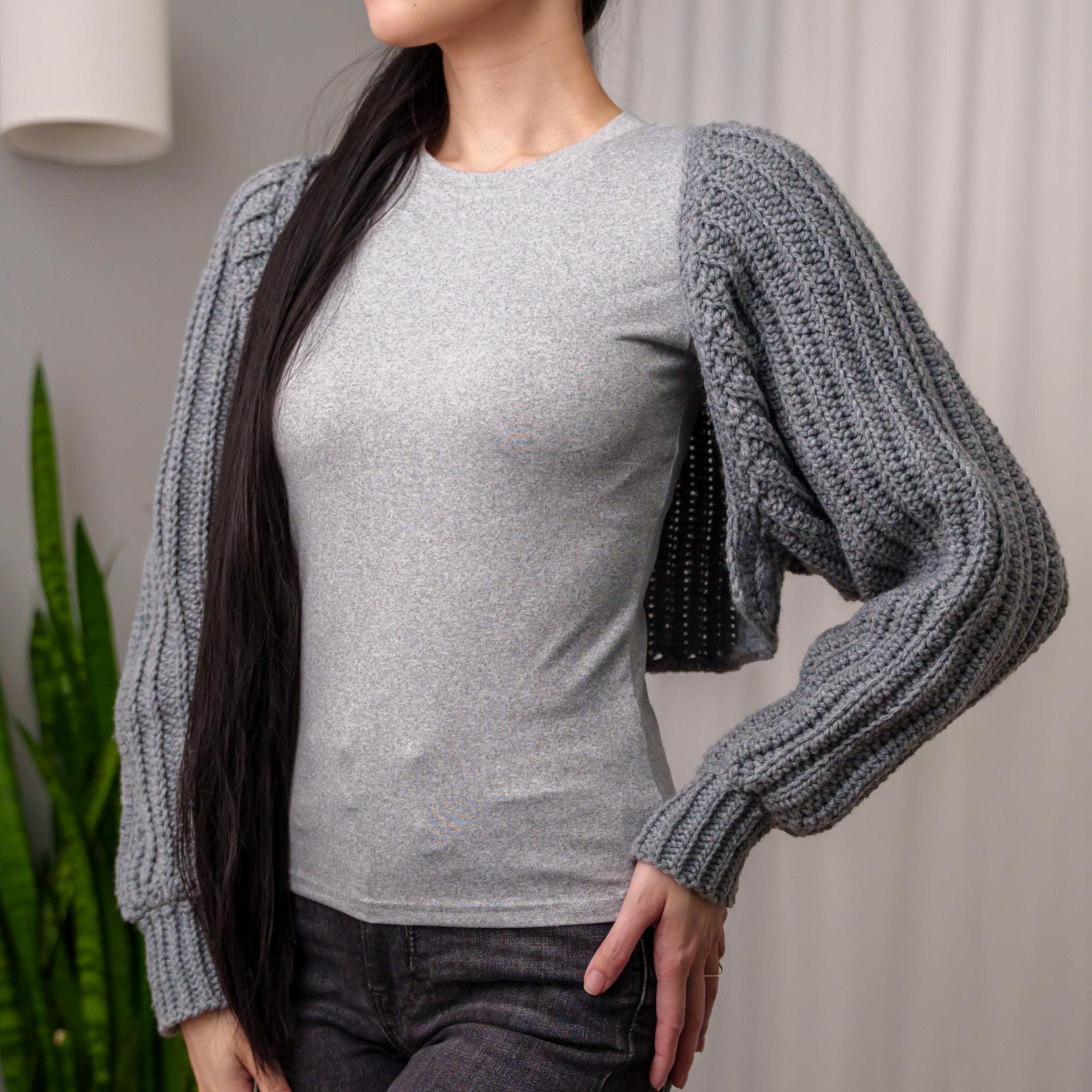 Crochet Pattern | Batwing Shrug | Bolero | Arm Warmers | Cardigan ...