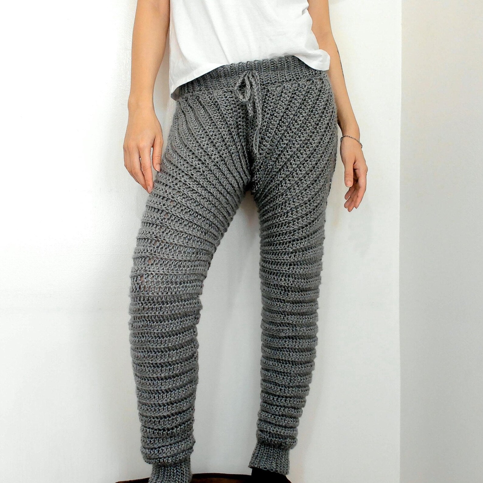 Crochet Pattern | Joggers W. Drawstring | Sweatpants | Pants | Bottoms ...