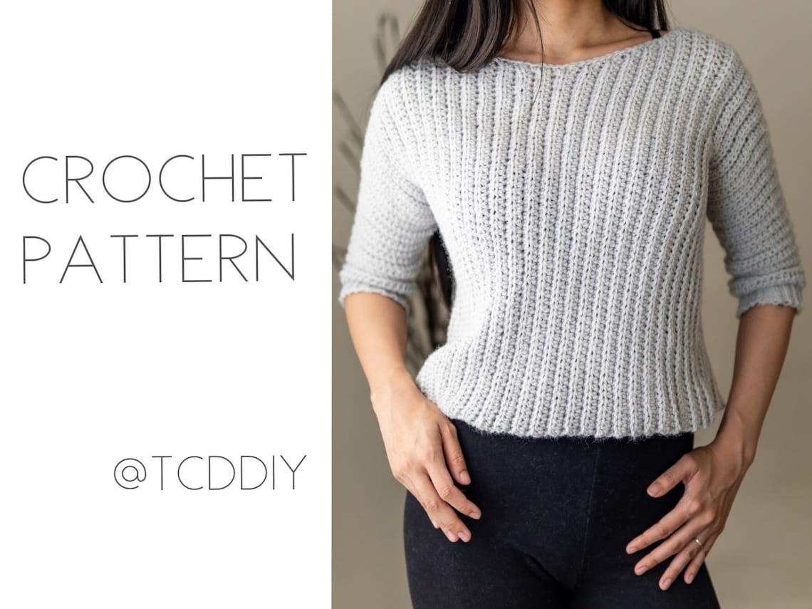 Crochet Pattern EASY Modern Top PDF Download - Etsy