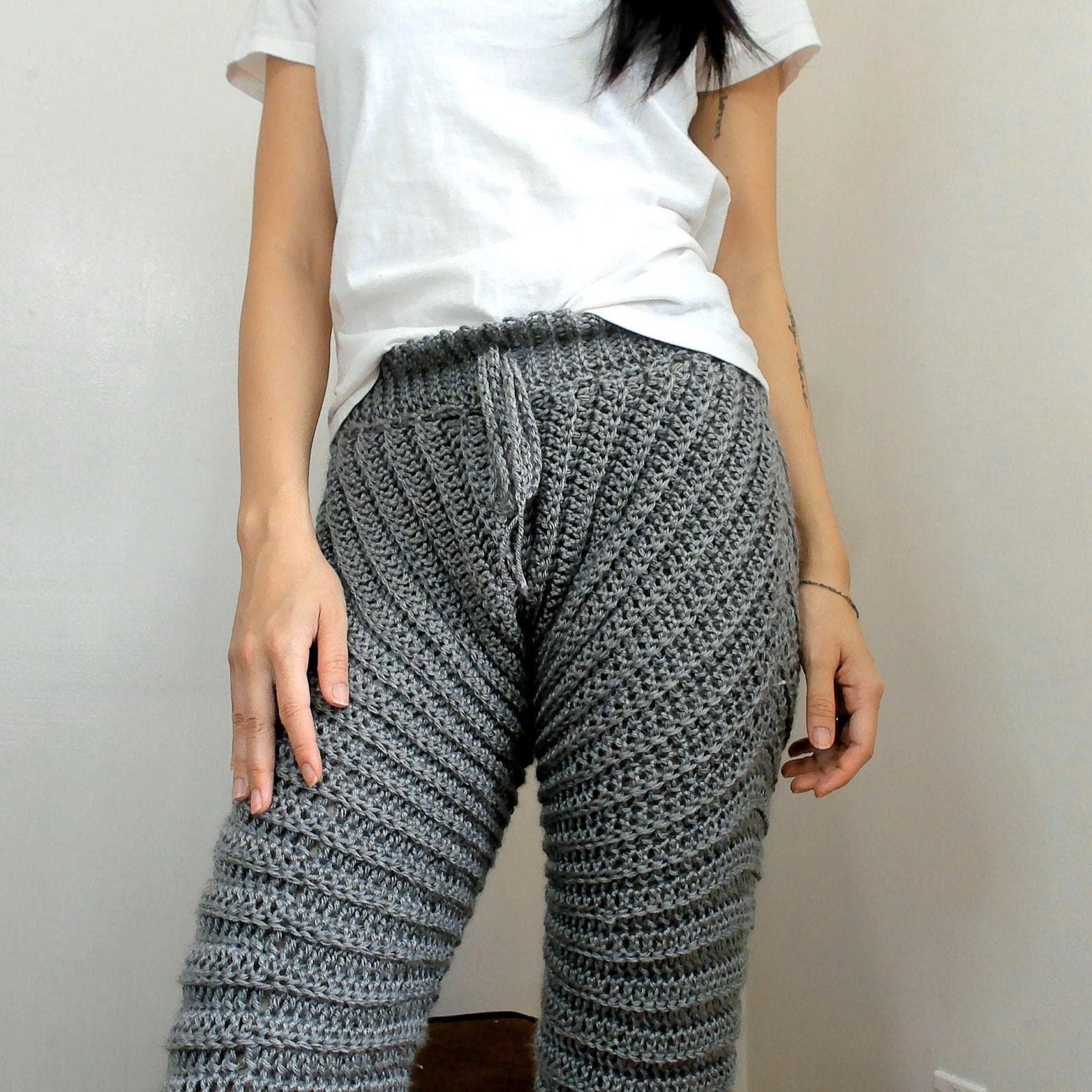 Crochet Pattern | Joggers W. Drawstring | Sweatpants | Pants | Bottoms ...
