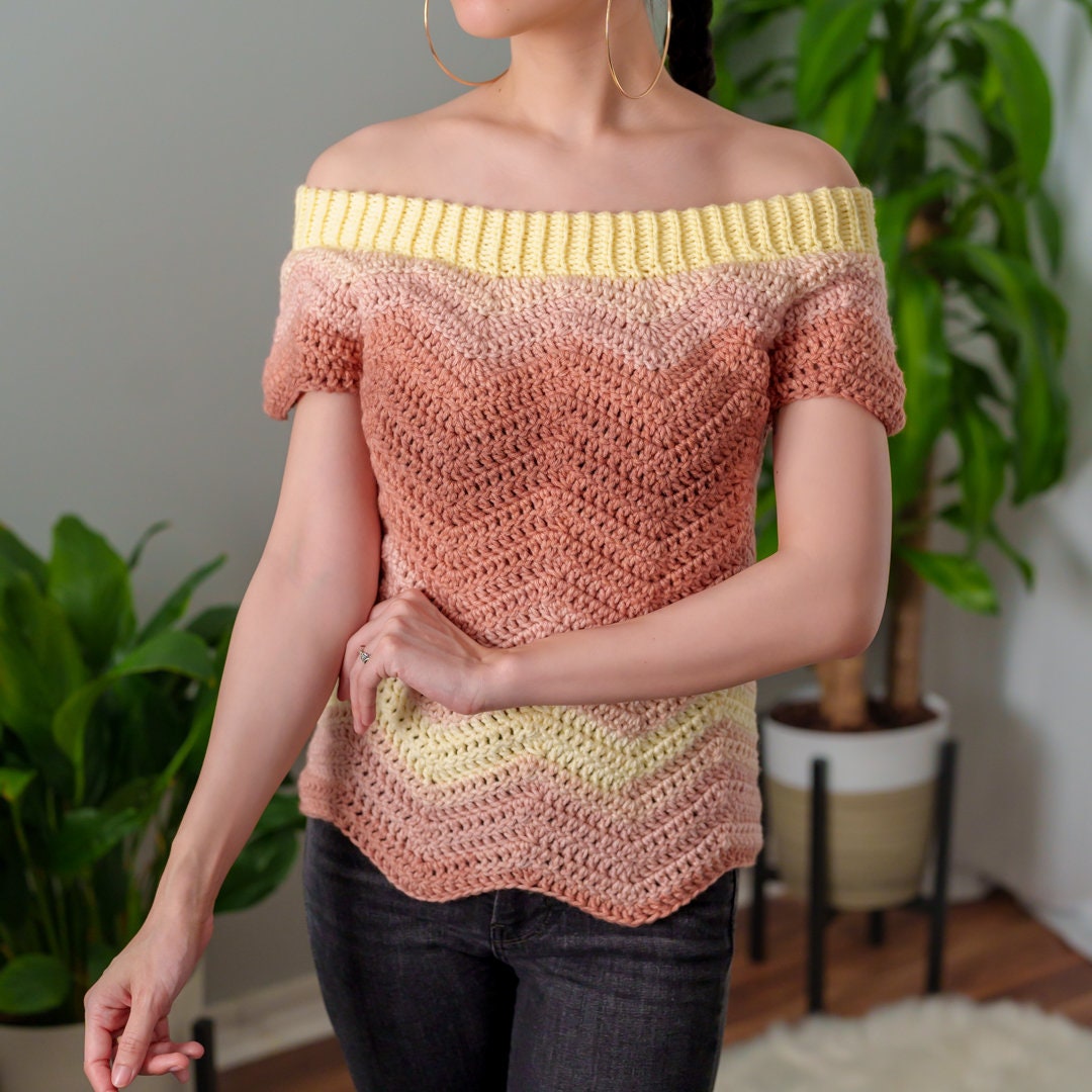 Crochet Pattern Chevron Top Pattern PDF Download - Etsy Canada