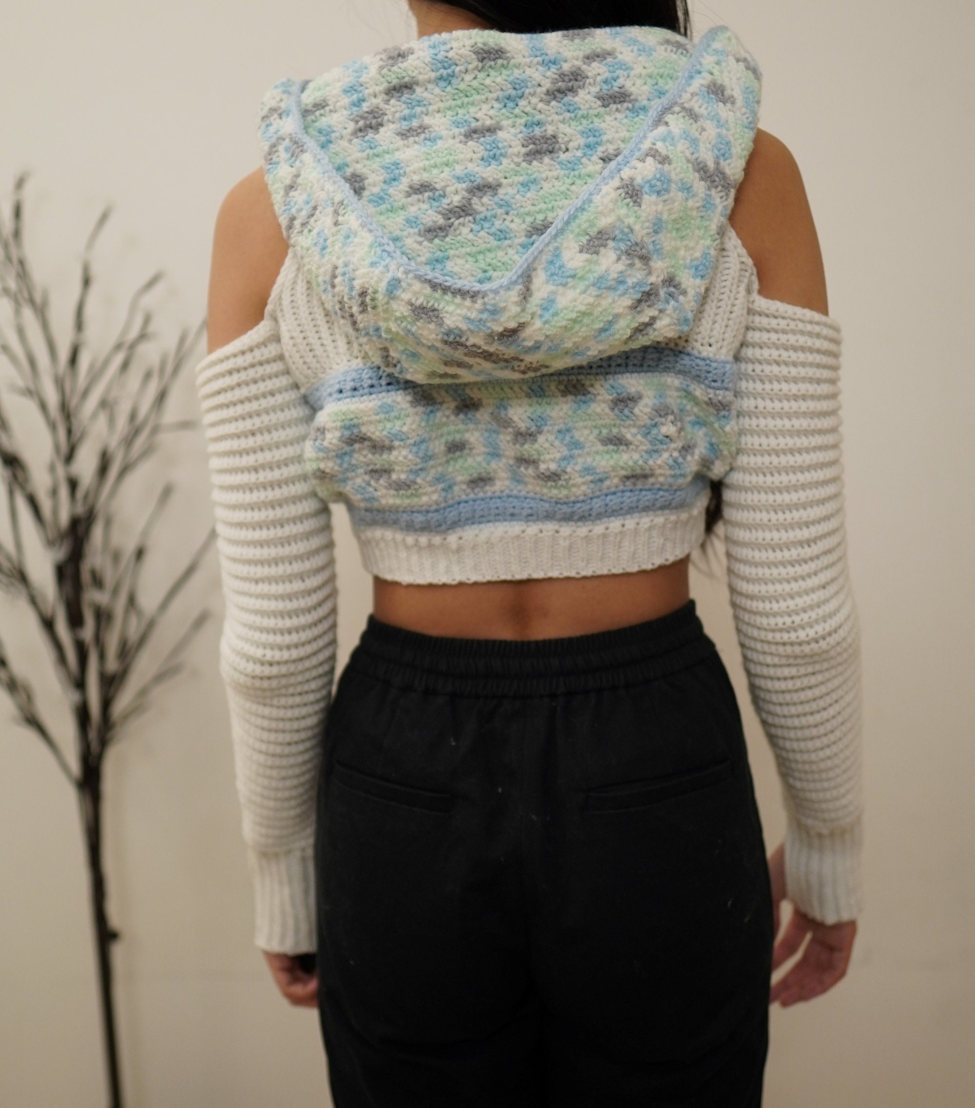 Crochet Pattern Long Sleeve Cropped Hoodie Pattern PDF - Etsy