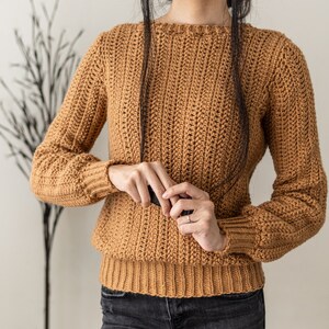 Crochet Pattern | Classic Herringbone Stitch Sweater | Unisex | PDF ...