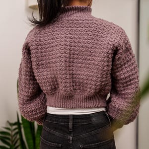 Crochet Pattern | Cropped Bomber Jacket W. Zipper | PDF Download - Etsy