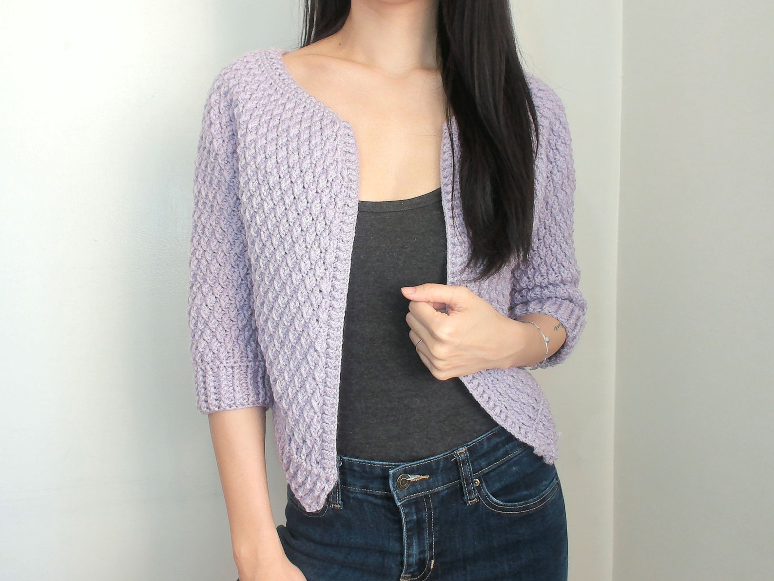 Crochet Pattern Alpine Stitch Cardigan Pattern PDF - Etsy