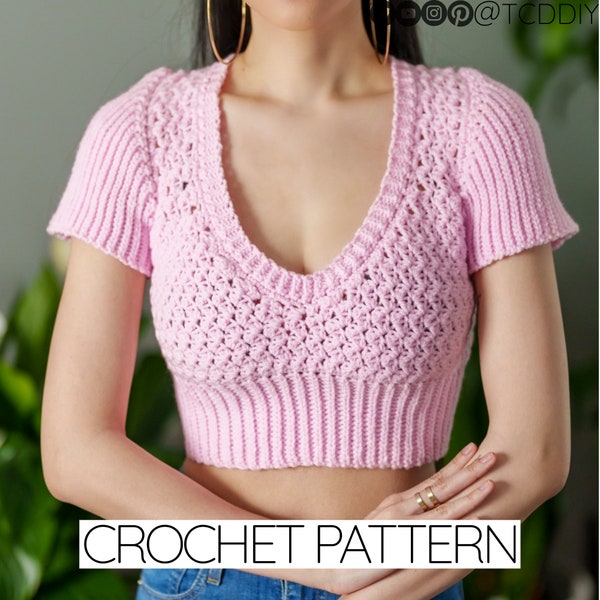 Crocheted Crop Top Etsy