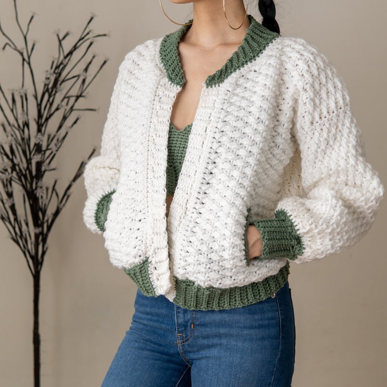 Crochet Pattern Bundle Sleeveless Turtleneck Bomber Jacket - Etsy