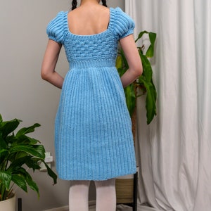 Crochet Pattern | Puff Sleeve Sundress W. Basketweave Stitch Detail ...