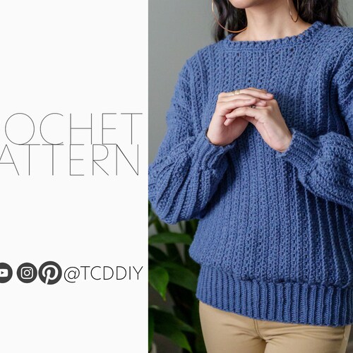 Crochet C2C Christmas Sweater Pattern. PDF Download - Etsy