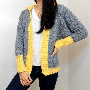 Crochet Pattern | Crochet Batwing Cardigan With Hood | PDF Download - Etsy