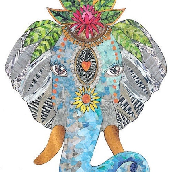 Elephant Collage - Etsy UK