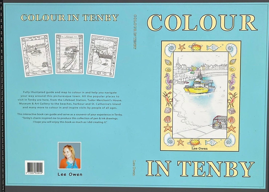 Colouring in Book of Tenby - Etsy