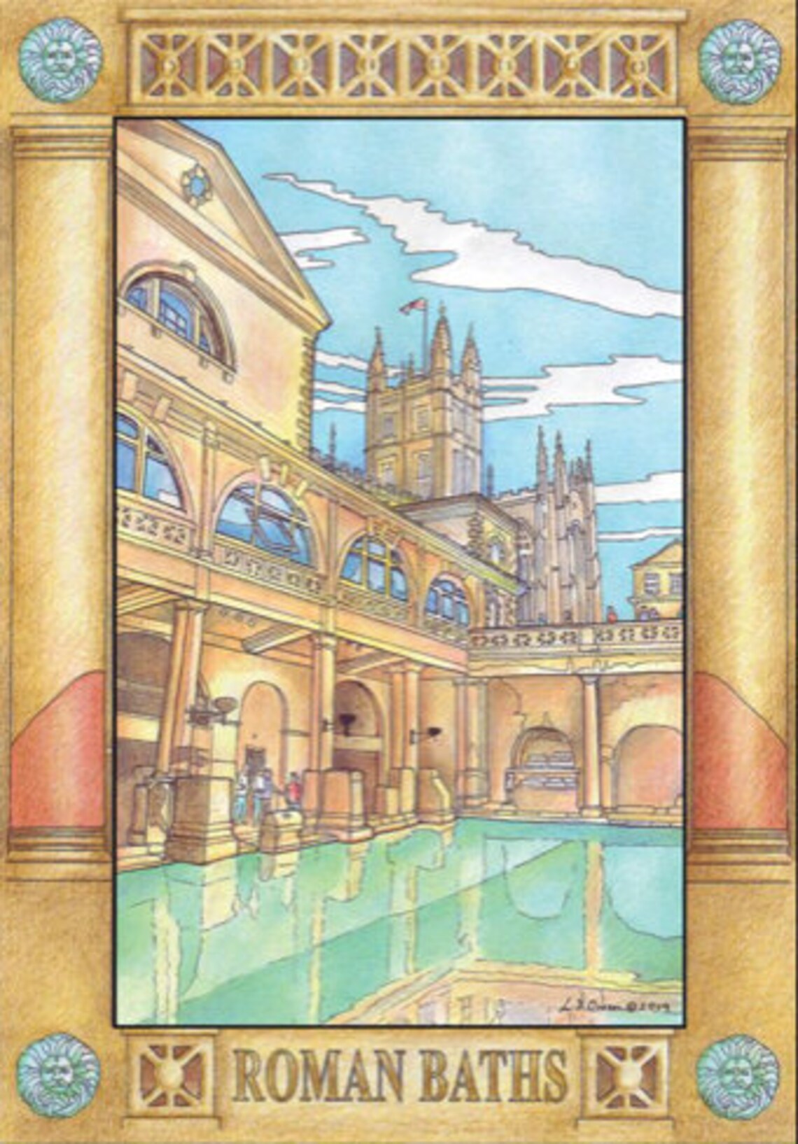 Roman Baths Bath - Etsy