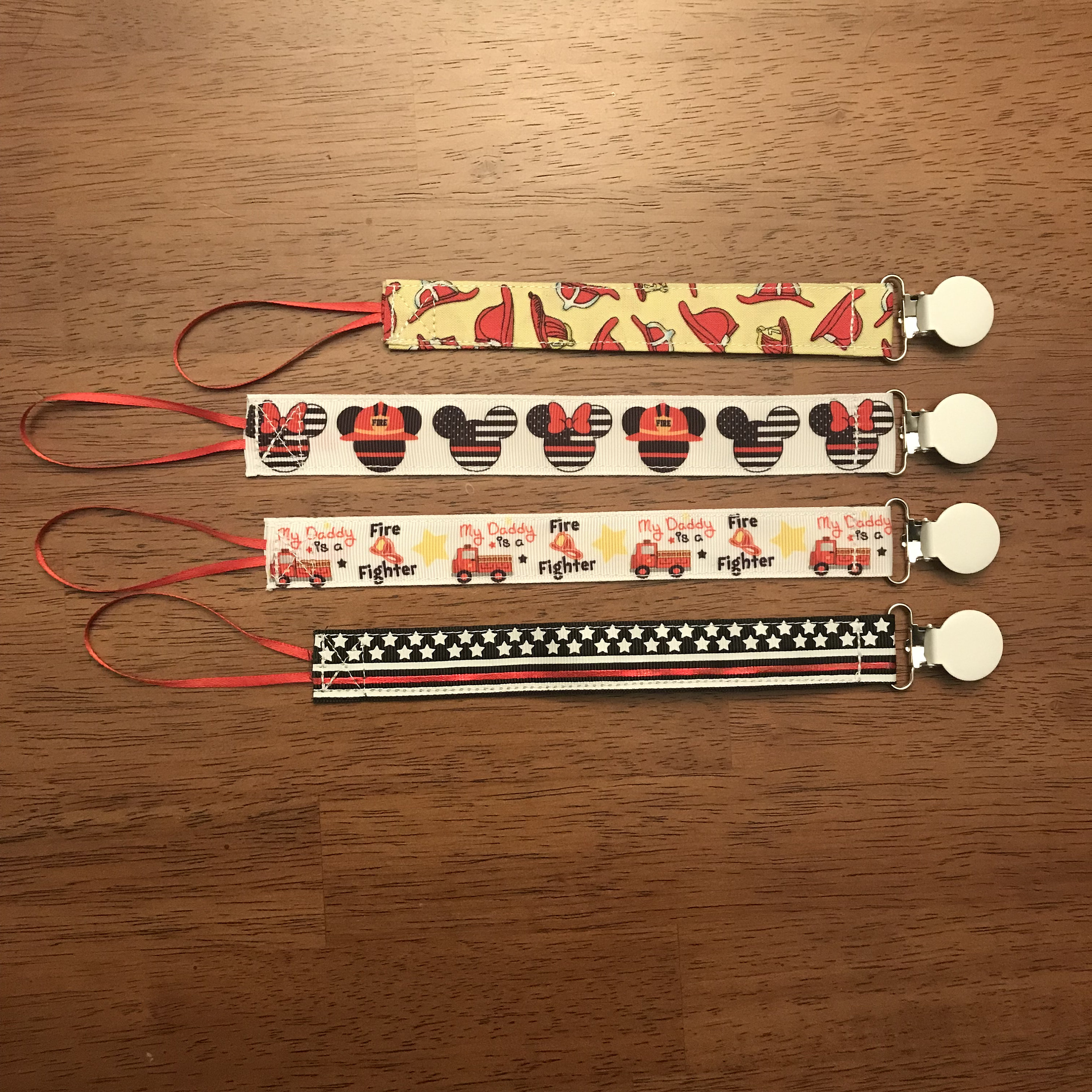 Firefighter Pacifier Clips Fireman Fire Fighter Fire Truck | Etsy